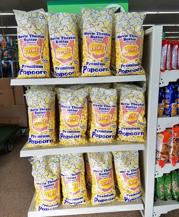 Movie theater popcorn bags bigger than most airline carry-ons, and infinitely more affordable than actual movie theater snacks.