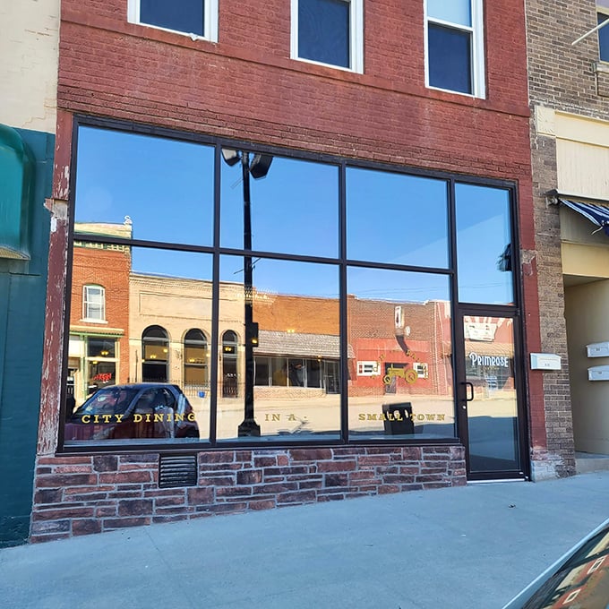 "City Dining in a Small Town" isn't just a window sign&mdash;it's Corning's culinary philosophy, offering satisfying meals without big-city prices.