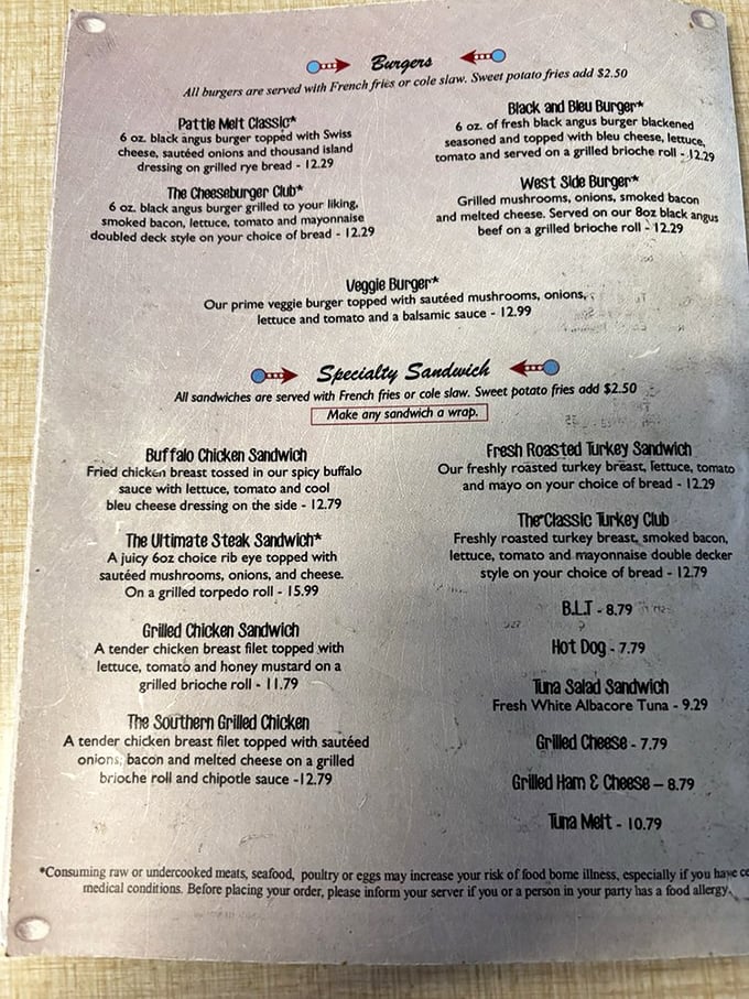 The menu reads like a greatest hits album of American comfort cuisine. No algorithms needed here&mdash;just tried-and-true classics.