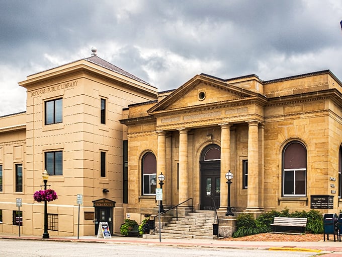 Decorah Public Library: where knowledge is free and the limestone architecture makes you feel smarter just walking in.