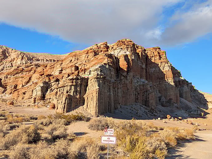 Mother Nature's sketchbook come to life &ndash; these layered cliffs tell a 12-million-year story in vibrant technicolor.
