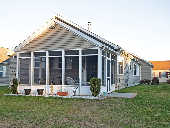 Screened porches: nature's compromise for those who want fresh air without fresh mosquito bites. A perfect spot for morning coffee or evening wine.