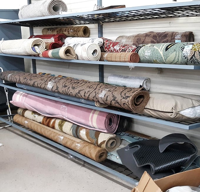 Roll out the possibilities! These colorful rugs aren't just floor coverings &ndash; they're future conversation pieces waiting to transform someone's living room.