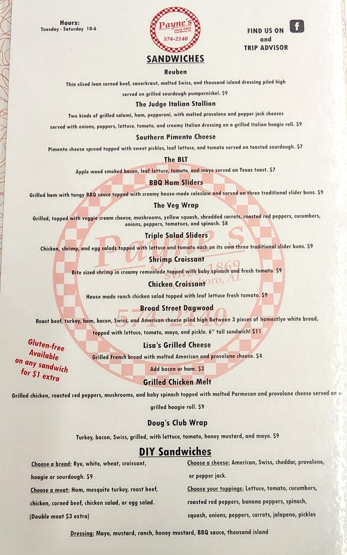 This isn't just a menu; it's a roadmap to happiness. Each sandwich represents a different journey, with the Bacon Slaw Dog serving as the ultimate destination.