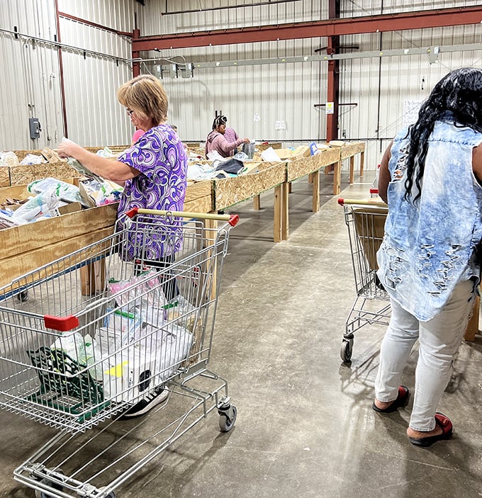 The serious shoppers arrive with a strategy, armed with carts and determination. This isn't amateur hour&mdash;it's Olympic-level bargain hunting.