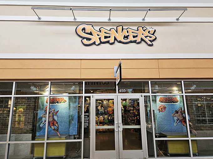 Spencer's stands as a teenage rite of passage disguised as a store. Where else can you find lava lamps and whoopee cushions under one roof?