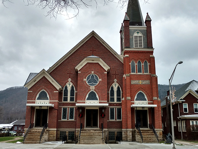 St. Mark Church's striking red brick fa&ccedil;ade has witnessed generations of community milestones, its steeple reaching skyward like the hopes of its congregation.