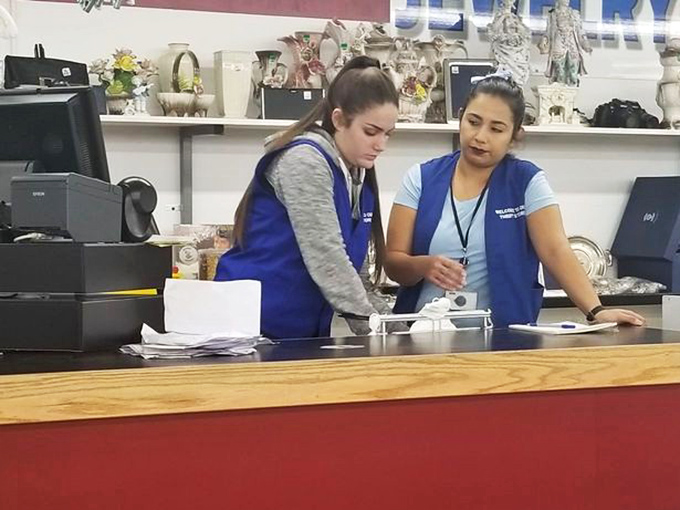 The real magic happens at the checkout counter, where staff members carefully examine each treasure before sending it to its new home.