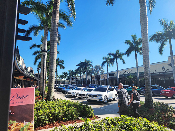 Row upon row of palm-lined storefronts create that distinctly Florida shopping experience&mdash;luxury with a side of vitamin D.