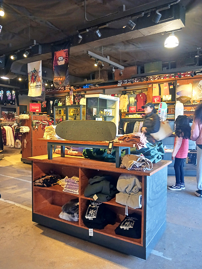 Not just shopping, but a cultural experience. This specialty store brings anime and streetwear together in a collector's dream space.