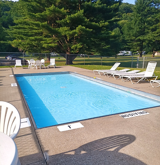 After a day of hiking, this swimming pool offers the perfect compromise between wilderness adventure and civilization's comforts. Wild, but not too wild.