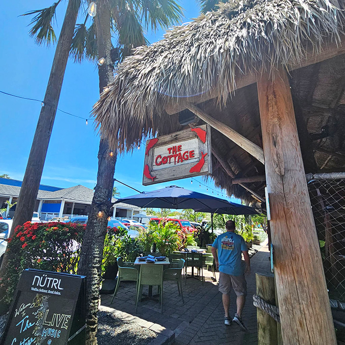 The Cottage beckons with its thatched roof and tropical ambiance&mdash;a place where island time is the only time that matters.