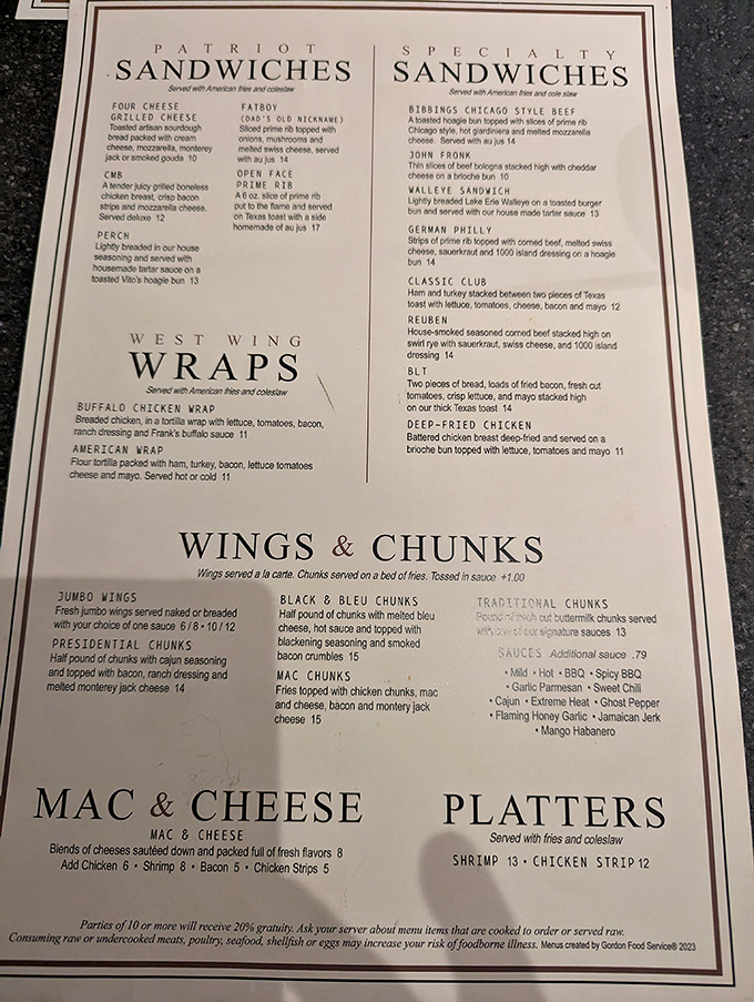 The menu reads like a love letter to comfort food classics. No molecular gastronomy here&mdash;just dishes that understand the assignment.