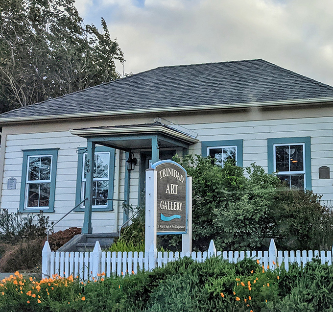 Behind that white picket fence and blue trim, the Trinidad Art Gallery houses treasures that capture the soul of Northern California – no filter needed.