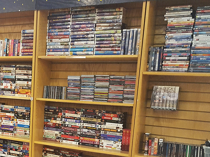 A time capsule of entertainment history where forgotten blockbusters and cult classics sit side by side, waiting for their encore.