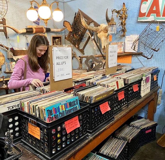 Vinyl heaven awaits crate-diggers. That obscure B-side your hipster nephew claims to love? It's probably here, alongside the soundtrack of your first high school dance.