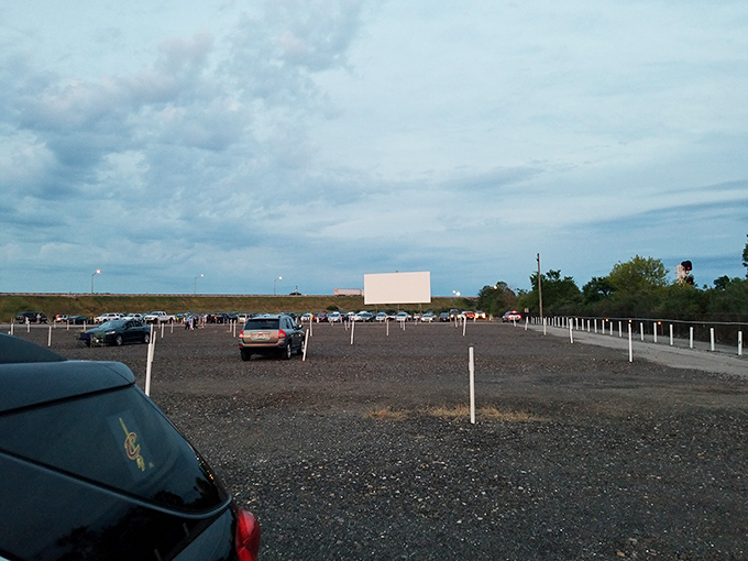Social distancing before it was trendy&mdash;each car becomes its own private theater box under an endless Ohio sky.