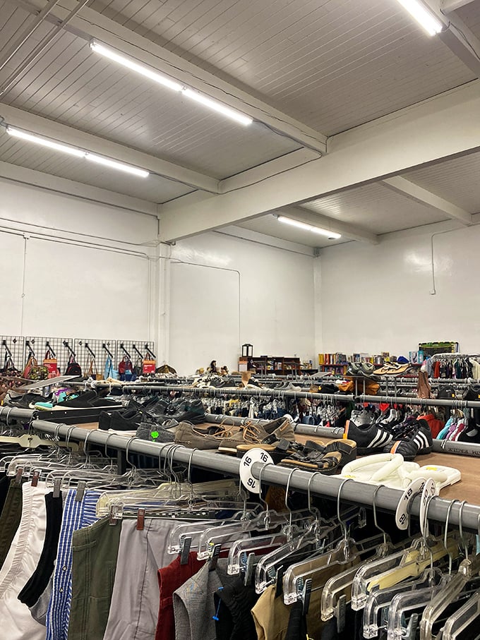 Spacious and inviting, SuperThrift's clean, organized layout makes treasure hunting a pleasure rather than a chore.
