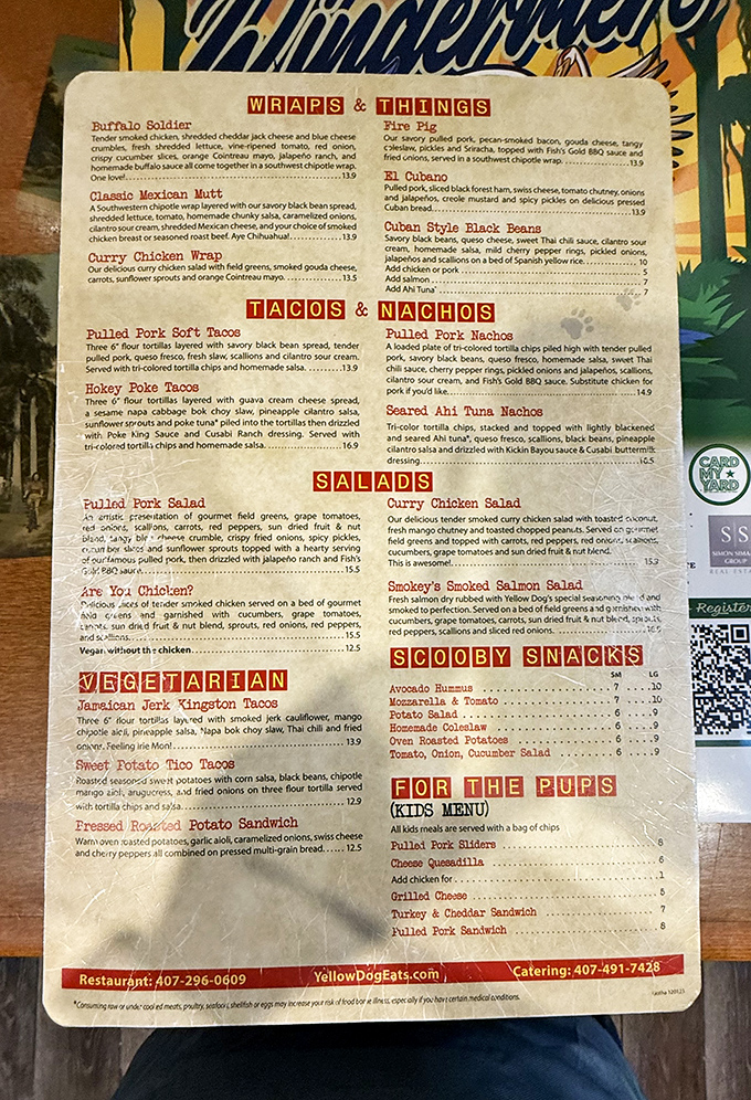 This menu isn't just a list of food&mdash;it's a roadmap to flavor country with destinations like "Fire Pig" and "Buffalo Soldier."