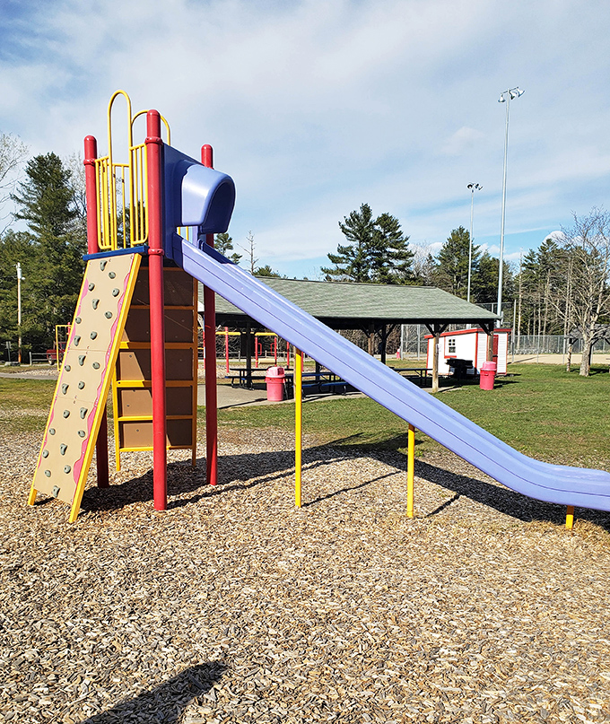 Even the playgrounds in Wiscasset have that classic small-town appeal. This colorful community space invites little adventurers while parents enjoy Maine's pristine air.