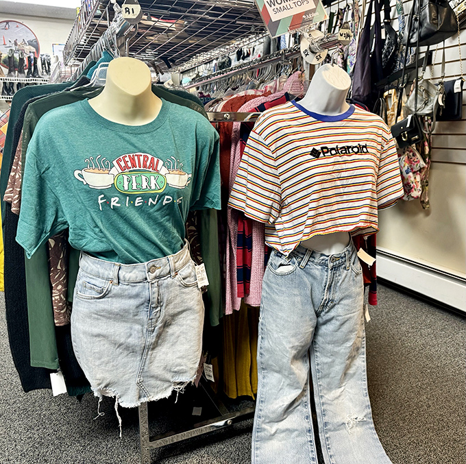 Not just clothes, but fashion time capsules. That Central Perk shirt might be the closest you'll get to hanging with Rachel and Ross.