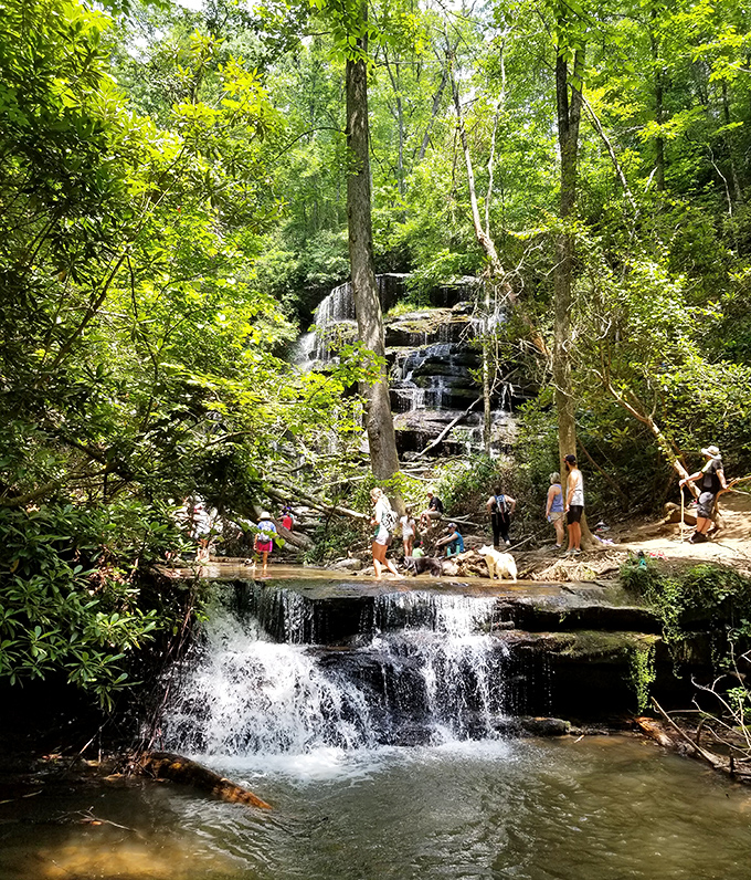Issaqueena Falls offers nature's ultimate retirement amenity &ndash; cascading waters surrounded by lush greenery that no country club pool could match.