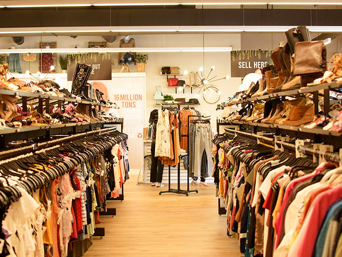 Not your grandmother's secondhand shop! Meticulously organized racks create an experience more boutique than bargain bin, with breathing room to actually see what you're buying.