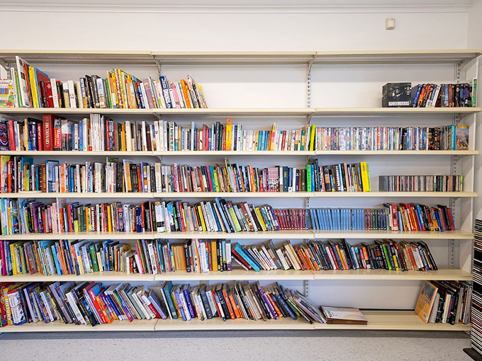 The book section: where literary dreams cost less than a latte and forgotten bestsellers await their second chance.