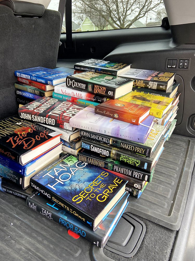 Bookworms beware! You'll need a bigger car. This literary jackpot of John Sandford thrillers would cost hundreds new but here? A bargain hunter's dream come true.