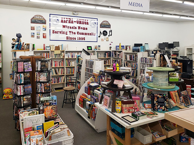 Bibliophile paradise where forgotten bestsellers and hidden gems await their next chapter with a new owner.