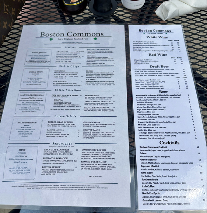 The menu reads like a love letter to New England cuisine, with each item promising to transport you 1,100 miles northeast without the TSA pat-down.