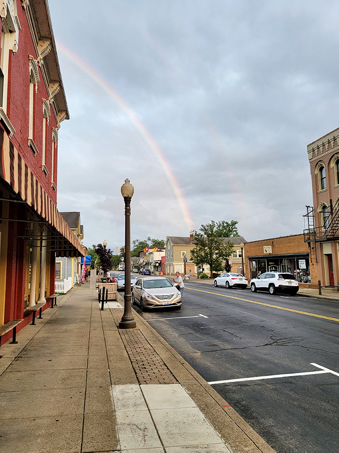 Main Street magic happens here, where every storefront tells its own century-old story beautifully.