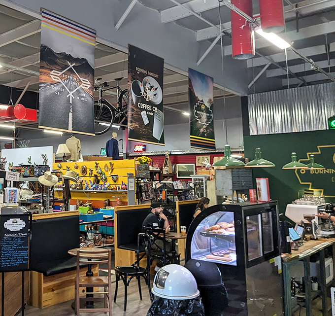 More than just shopping – the market's cozy café corner offers respite for weary treasure hunters and a perfect spot to plot your next aisle expedition.