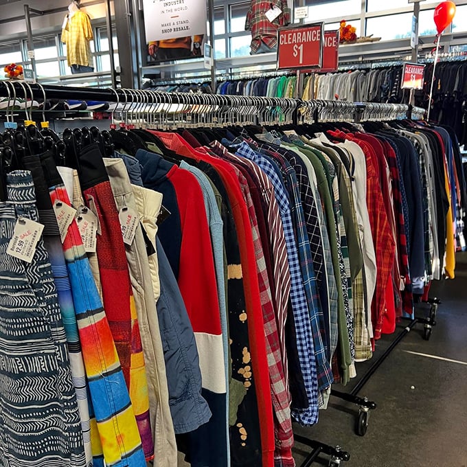 WVU pride meets bohemian flair with macram&eacute; wall hangings and gold-and-blue everything. College town thrifting at its finest.