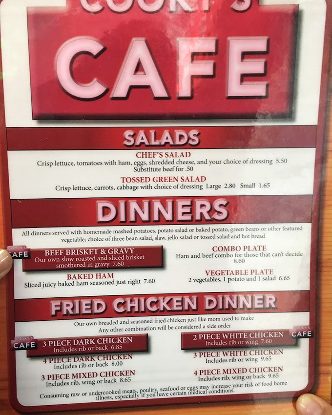 The menu at Cooky's reads like a love letter to Midwest comfort food&mdash;no foam, no fusion, just dishes that make you want to hug whoever made them.