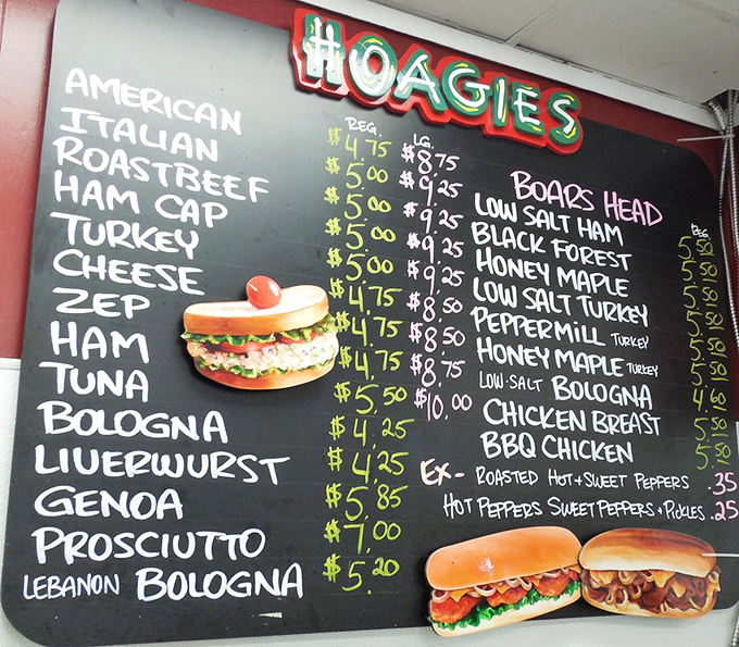 The hoagie board reads like poetry to sandwich enthusiasts &ndash; a Shakespearean sonnet of Italian meats and classic combinations.