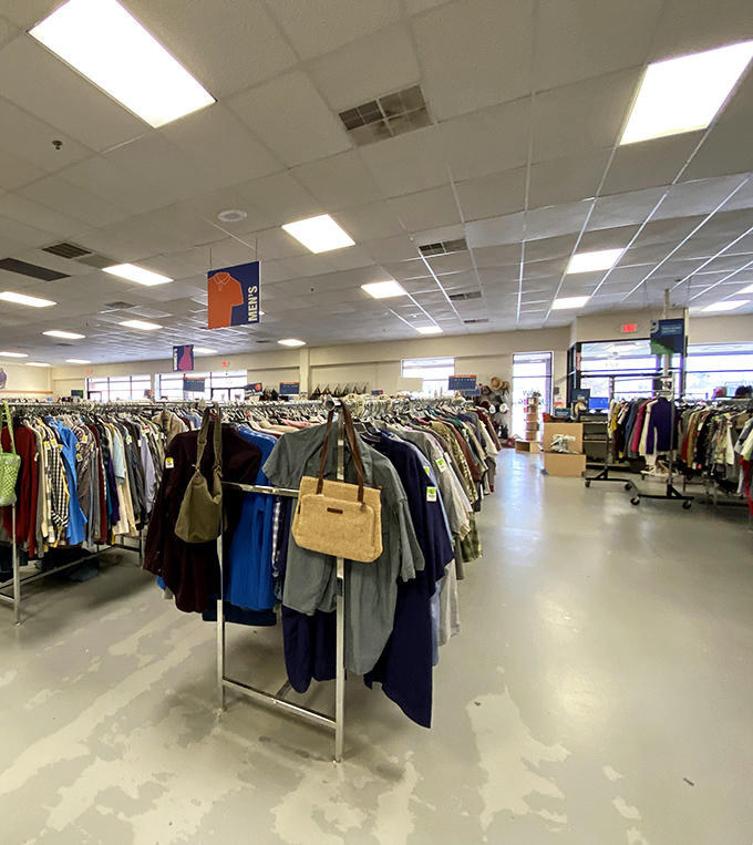 Racks upon racks of possibility &ndash; where yesterday's fashion choices await their second chance at greatness.