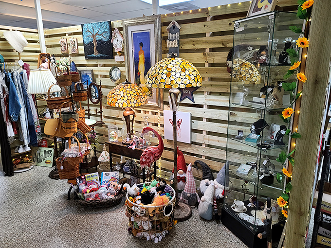 Tiffany-style lamps, flamingo figurines, and nostalgic toys&mdash;this corner alone could furnish the Florida retirement home of your dreams.