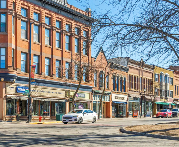 The heart of downtown Northfield showcases a parade of storefronts that would make Norman Rockwell reach for his paintbrush.