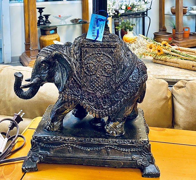 This ornate elephant figurine isn't just decorative&mdash;it's the kind of conversation piece that makes guests ask, "Where did you find that amazing thing?"