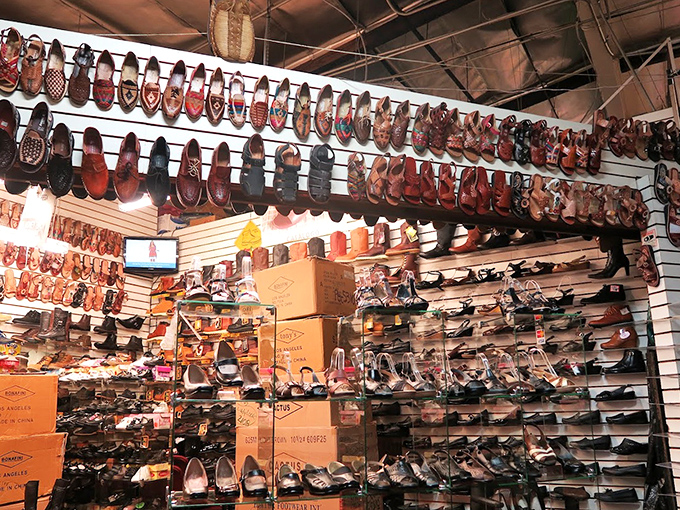 Shoe heaven exists, and it's organized by color! From practical flats to statement heels, your feet's future soulmates await discovery.