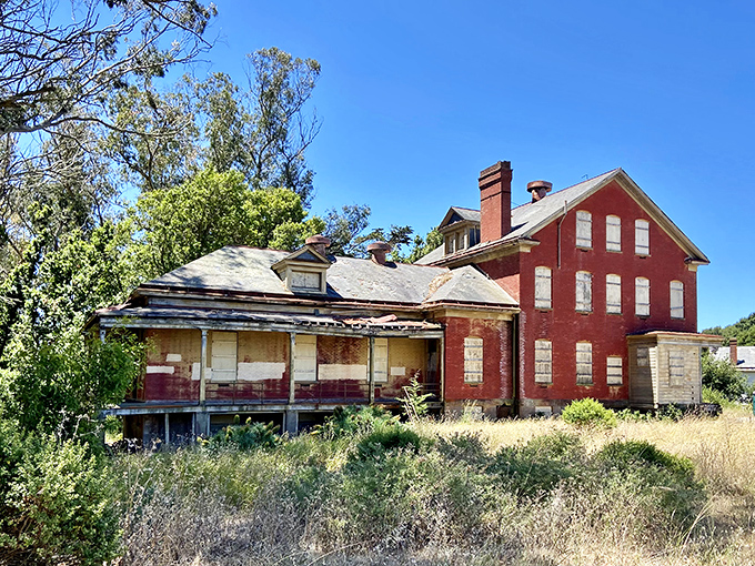This weathered red brick beauty at Camp Reynolds has seen more history than a Ken Burns documentary, standing as a silent storyteller of the island's military past.