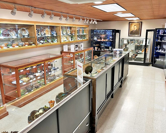 Victorian collectors never met a display case they didn't like. This room houses treasures that would make Antiques Roadshow appraisers hyperventilate with excitement.