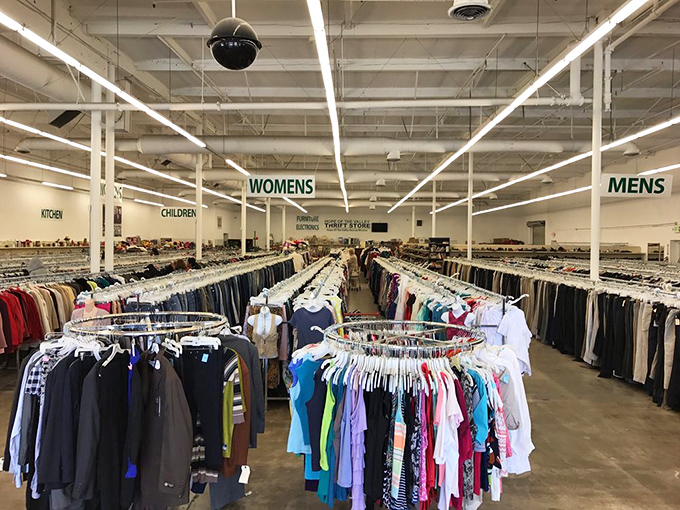 Not your grandmother's cluttered thrift shop—this warehouse of wonders features department-store organization with yard-sale prices.