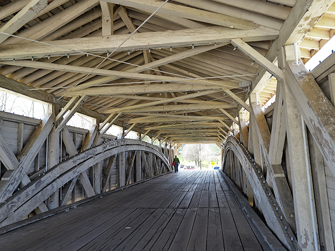 Inside, wooden beams create geometric poetry while sunlight filters through, making even engineers feel a little romantic.
