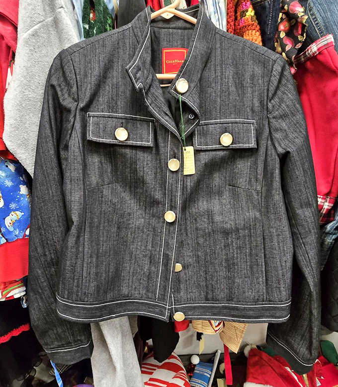 That denim jacket isn't just vintage fashion&mdash;it's a time machine with pockets. Someone probably had their first kiss wearing this, or at least planned to.