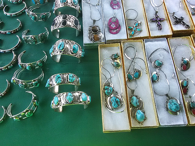 Southwestern turquoise meets sterling silver in this dazzling display of handcrafted jewelry&mdash;wearable art with desert soul.
