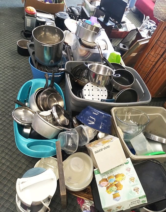 Kitchen utensil heaven or what happens when someone finally admits they don't need three identical pasta strainers? Either way, your kitchen upgrade awaits.