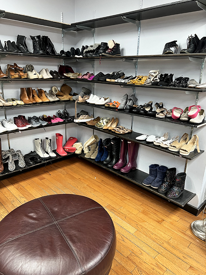 The shoe corner – where Cinderella would have multiple options for her happily-ever-after, and you don't need a fairy godmother's budget.