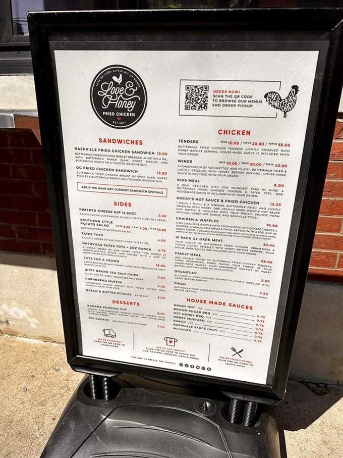 The menu reads like a love letter to Southern comfort food, with chicken taking center stage and sides playing crucial supporting roles in this culinary production.